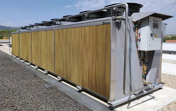 El sistema de enfriamiento adiabático Ecodry de Frigel reduce el uso de ...