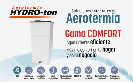 HYDRO-ton COMFORT, aerotermia para ACS con R290 (propano) - caloryfrio.com