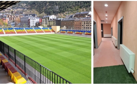 Jaga equipa el nuevo estadio de la Federación Andorrana de Fútbol en ...